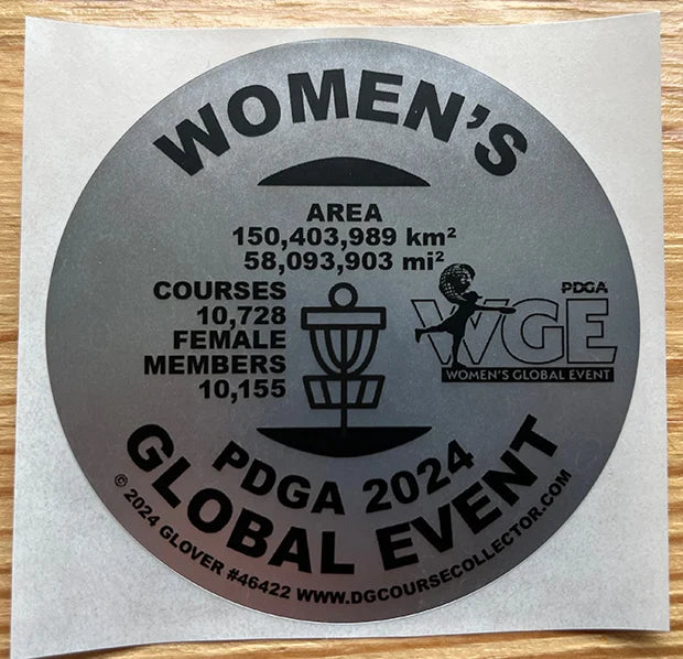 2024 WGE Event Sticker PDGA Women's Global Event Single Sticker – Disc ...